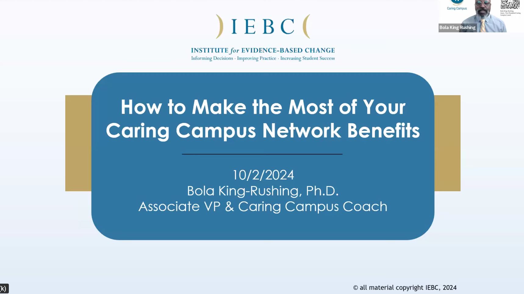 Caring Campus Network Webinar - How to Make the Most of Your Caring Campus Network Benefits ...